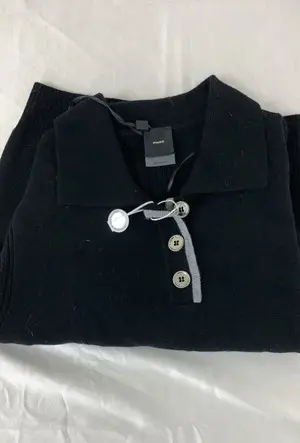 Pinko Short-sleeved Knitted Polo Shirt With Ribbed Cuffs And Hem - No