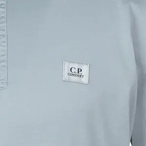 C.P. COMPANY Logo-patch Polo Shirt - Gray