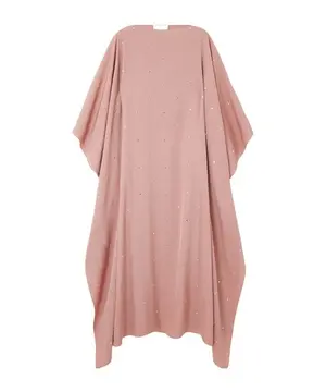 Stella McCartney Rhinestone Embellished Crepe Kaftan
