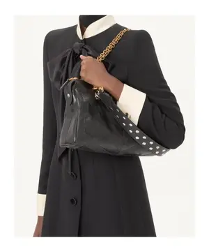 Valentino Garavani Long Sleeve Bow Detail Mini Dress