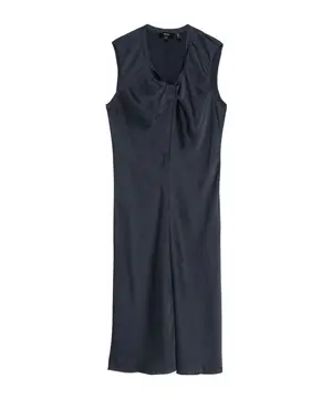Theory Twist Scoop Neck Sleeveless Midi Dress - No