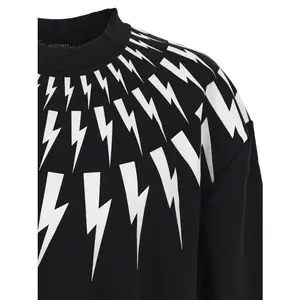 Neil Barrett Thunderbolt Print Crewneck Sweatshirt