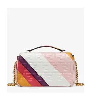 Fendi Medium Baguette Chain Shoulder Bag - Pink