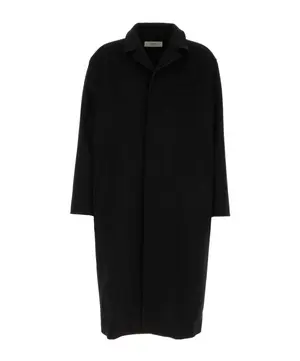 Celine Mac Coat In Wool Cloth - Black