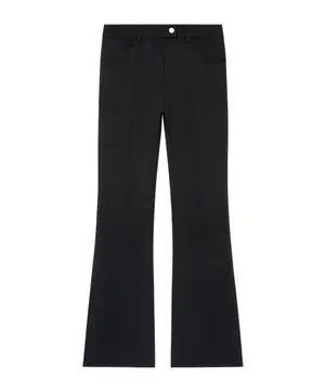 COURREGES Courrèges 70s Twill Bootcut Pants - Black