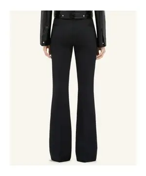 COURREGES Courrèges 70s Twill Bootcut Pants - Black