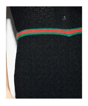 Gucci Web Detailed Lace Skirt