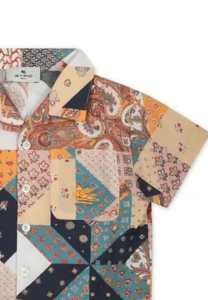 Etro Patchwork Design Cotton Shirt