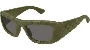 Bottega Veneta Woven Rectangular Sunglasses