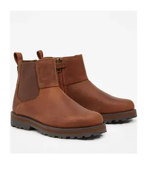 Timberland Round Head Chelsea Boots With Side Zipper - Brown