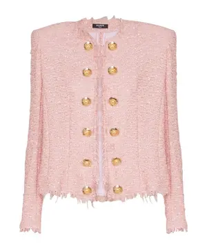 Balmain Sequin Embellished Jacket - Pink