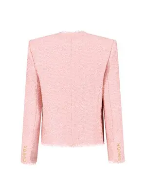 Balmain Sequin Embellished Jacket - Pink