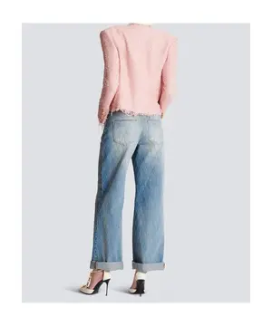 Balmain Sequin Embellished Jacket - Pink