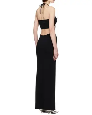 Coperni Knitted Halterneck Maxi Dress