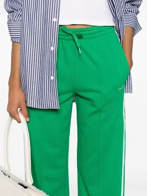 P.a.r.o.s.h Logo Embroidered Straight Leg Trousers - Green