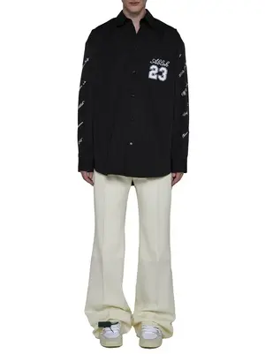 Off-White Buttoned Long-sleeved Shirt