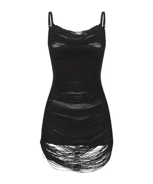 Attico Scoop Neck Cocktail Dresses