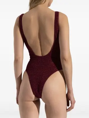 Oseree Wide Strap One Piece Swimsuit