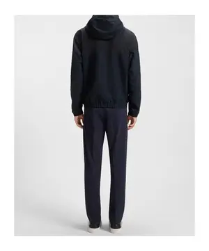 Hugo Boss Water-repellent Hooded Jacket With Zip Closure