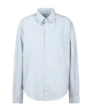 AMI Paris Poplin Striped Button-up Shirt