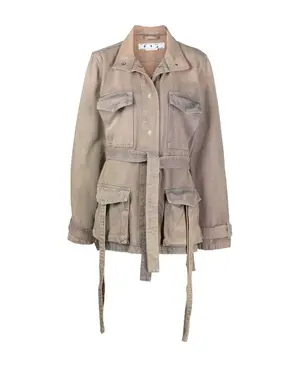 Off-White Tie-dye Denim Cargo Field Jacket