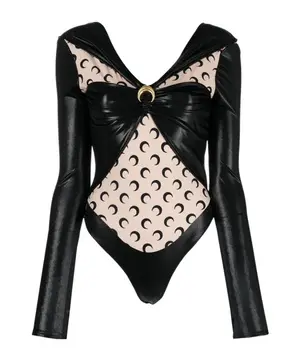 Marine Serre Paneled Bodysuits