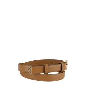 PRADA Prada Triangle Logo Buckle Belt