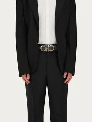 FERRAGAMO Double-sided Belt - Black/gray