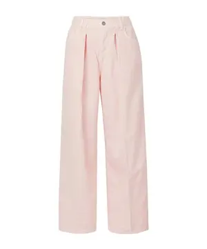 HAIKURE Candy Pleated Boyfriend Jeans - Pink