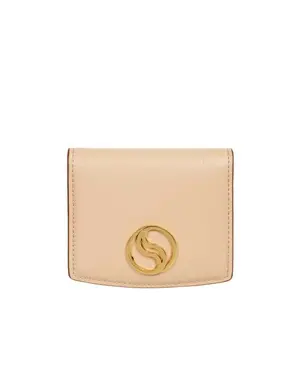 Stella McCartney Logo-plaque Card Holder - Nude