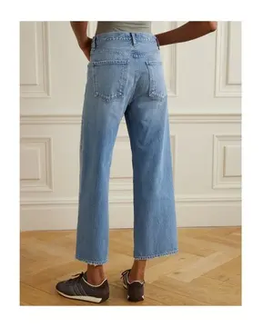 AGOLDE High-waist Wide-leg Denim Trousers