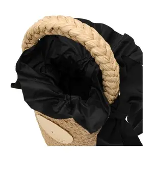 PATOU Straw Bucket Bag