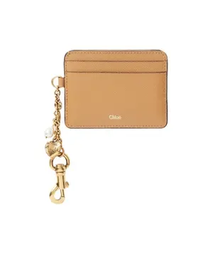 Chloé Charms Card Holder - Crispy Beige