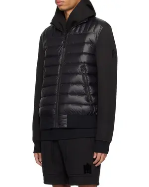 Mackage Collin-r Puffer Jacket With Knit Sleeves - Black