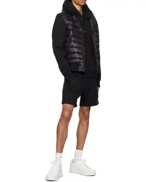 Mackage Collin-r Puffer Jacket With Knit Sleeves - Black