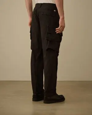 C.P. COMPANY Cargo Pants With Lens Detail - Black