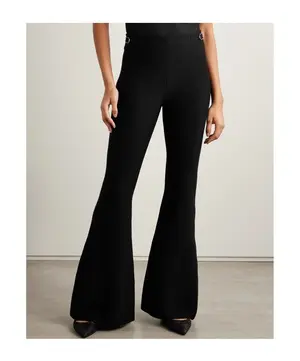 Gabriela Hearst Ayala Knitted Flare Pants - Black