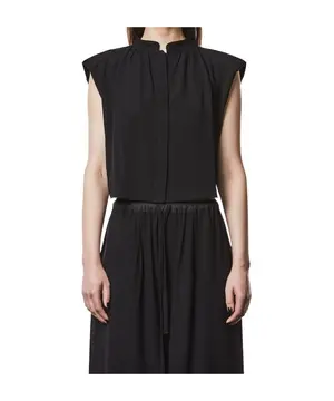 THOM KROM Sleeveless Pleated Shirt