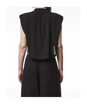 THOM KROM Sleeveless Pleated Shirt