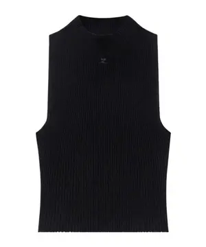 Courreges Mock Neck Camis Tanks For Women