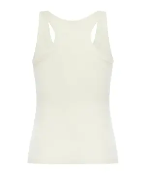 Max Mara Sleeveless Top With Rib Details