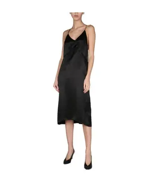 Dsquared2 V-neck Midi Dress - Black