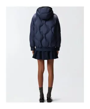 Pinko Cavia Hooded Bomber Jacket With Detachable Cape Sleeves
