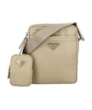 Prada Logo Shoulder Bag - Desert Yellow