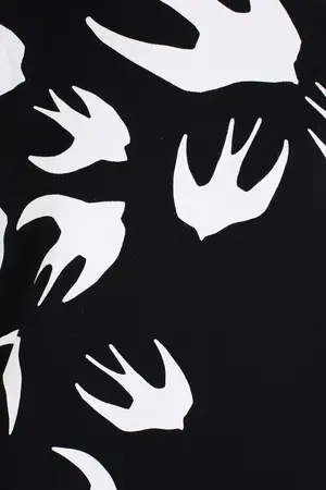 Alexander McQueen Swallow Print Knit Dress