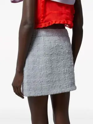 Gucci Mid-rise Tweed Mini Skirt
