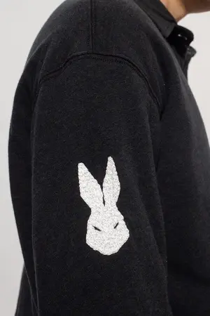 MAISON MARGIELA Logo Patch Cotton Shirt Jacket