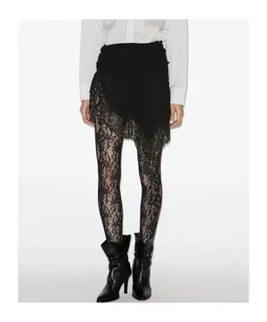 Isabel Marant Étoile Embellished Asymmetric Ruffled Skirt