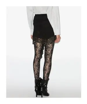 Isabel Marant Étoile Embellished Asymmetric Ruffled Skirt