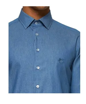 Etro Pegaso Embroidered Long Sleeved Shirt
